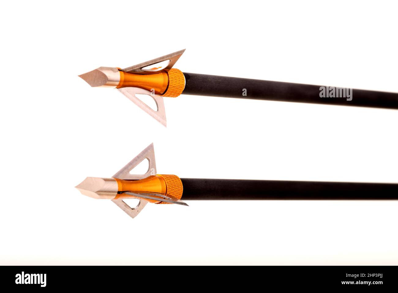 Hunting Arrow point isolated over a white background Stock Photo - Alamy