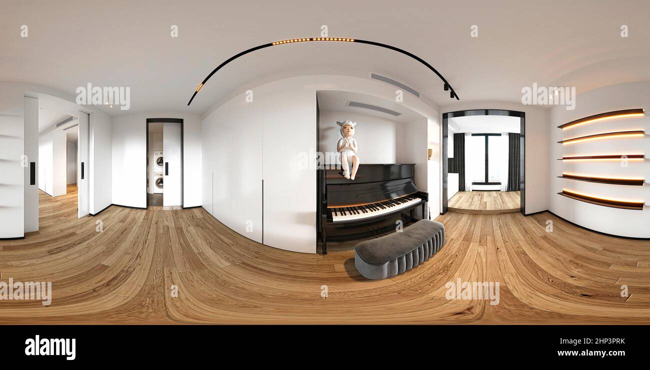 Equirectangular kitchen hi-res stock photography and images - Alamy