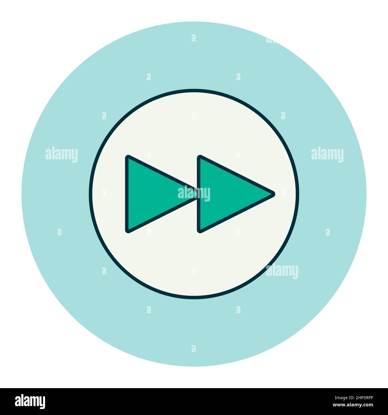 Play next track button color vector icon. Graph symbol for music and ...