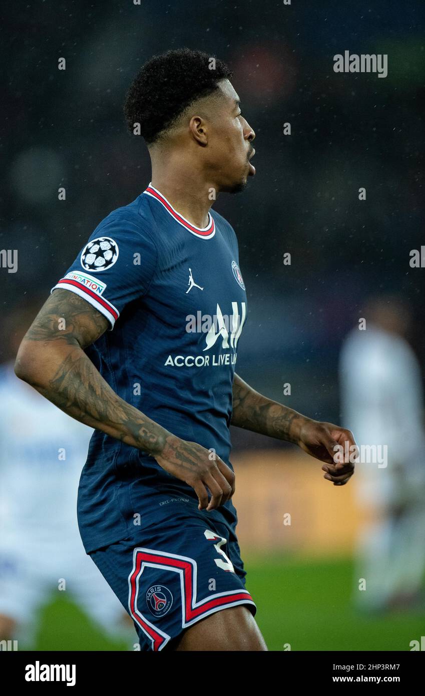 PARIS, FRANCE - FEBRUARY 15: Presnel Kimpembe during the UEFA Champions ...