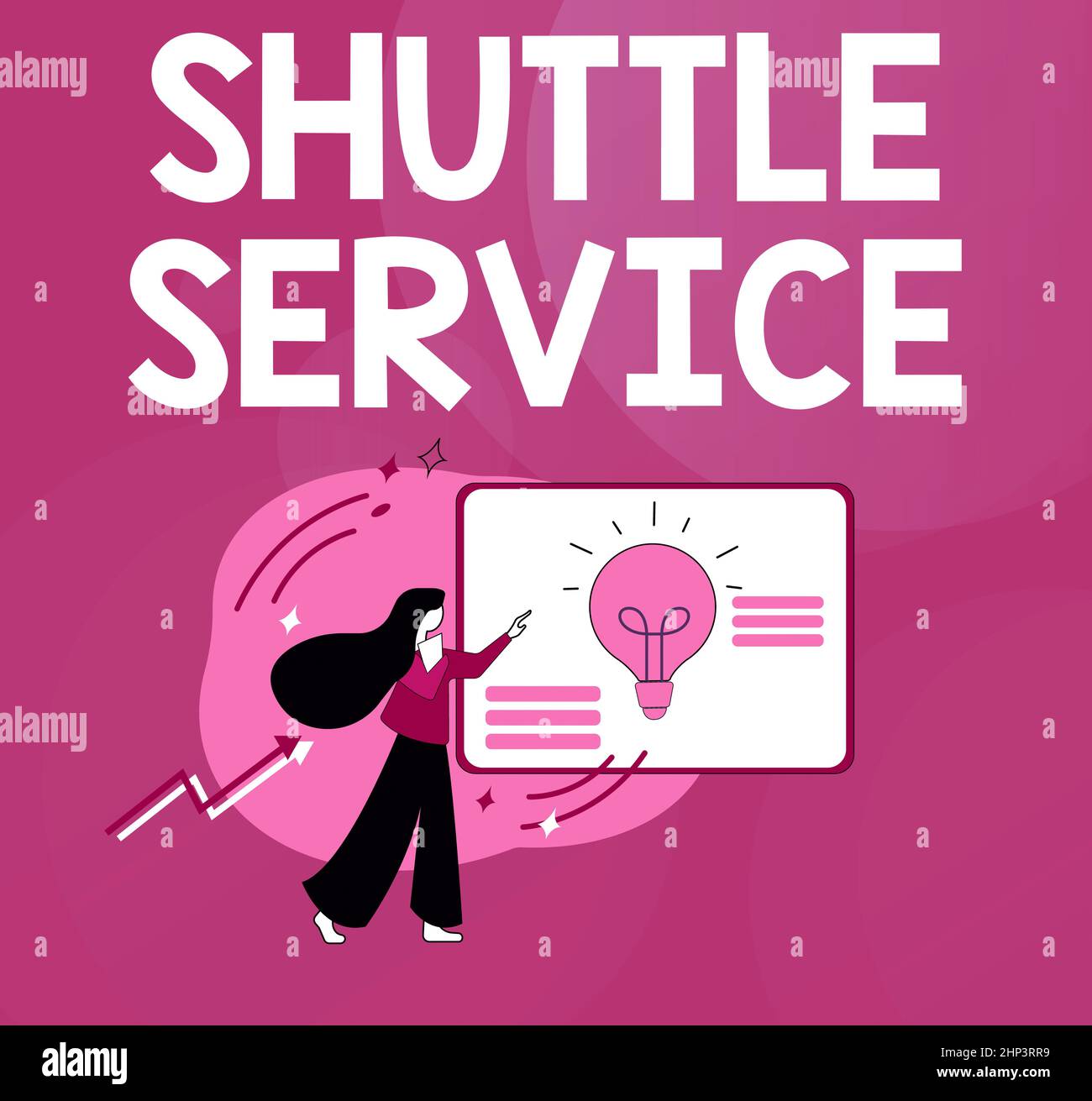 Text showing inspiration Shuttle Service, Concept meaning vehicles like ...