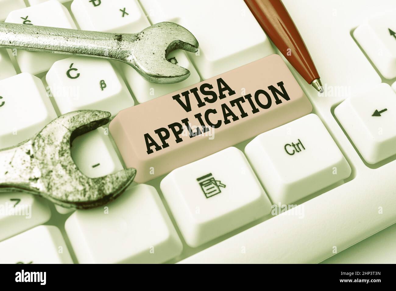 Visa typing hi-res stock photography and images - Alamy