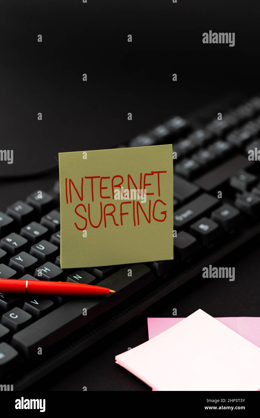 Writing Displaying Text Internet Surfing Word Written On Browsing