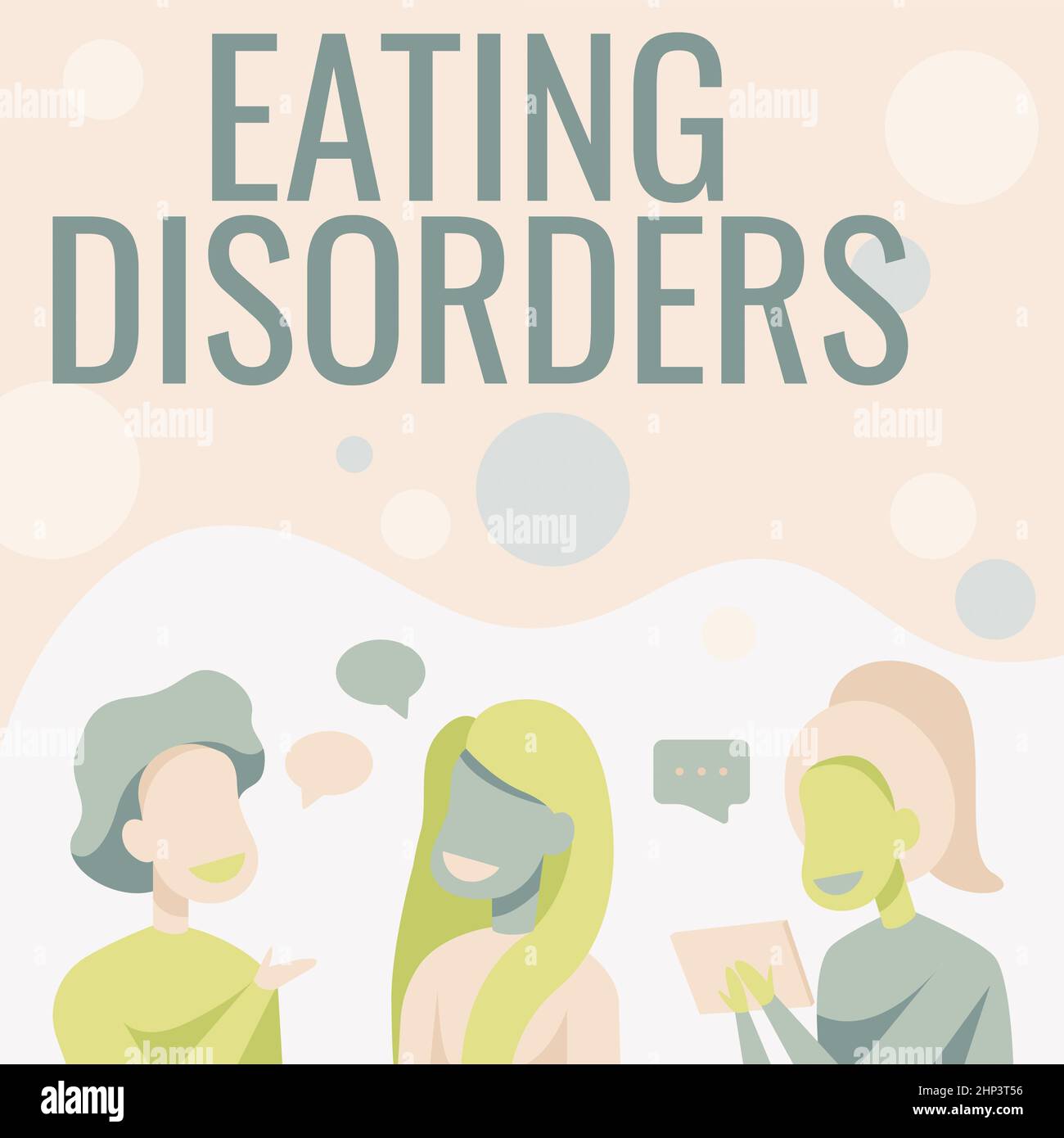 Hand writing sign Eating Disorders, Concept meaning any of a range of ...