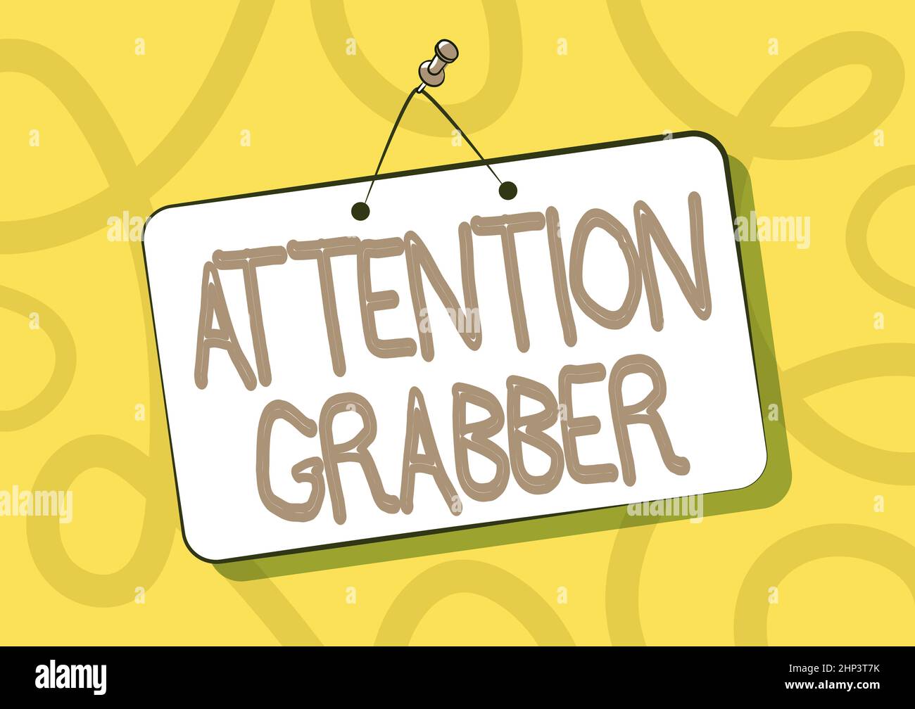 Handwriting text Attention Grabber, Word Written on Demanding notice ...