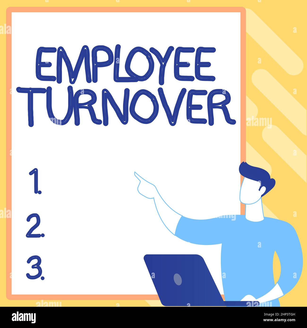 Conceptual display Employee Turnover, Word for Number or percentage of ...