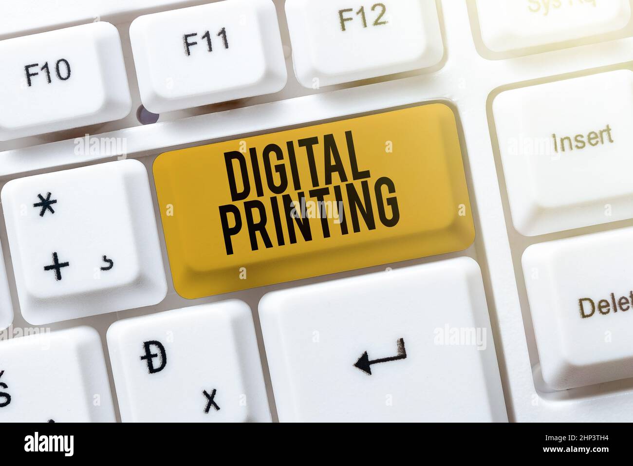 Hand writing sign Digital Printing, Business showcase digital based ...
