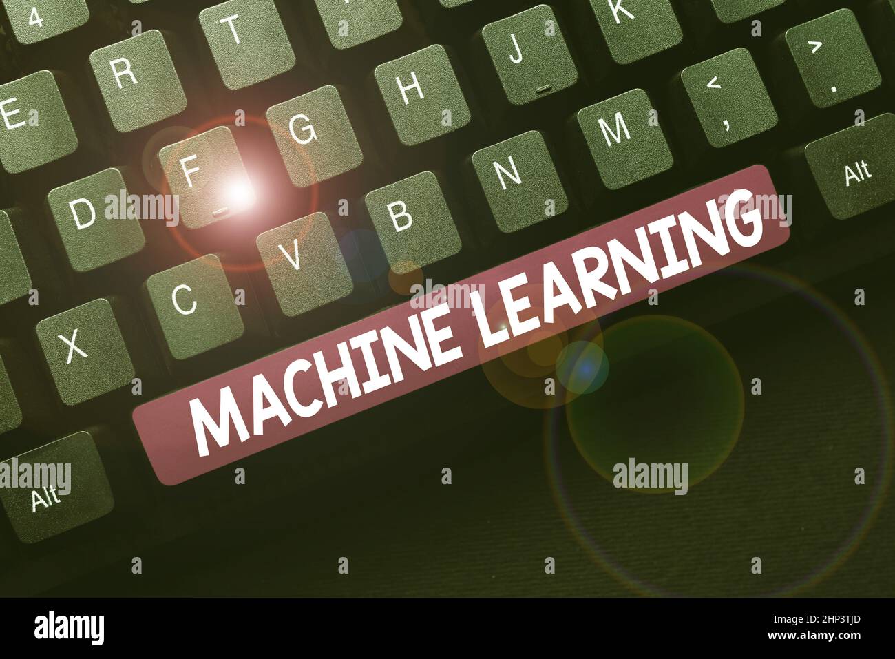 Hand writing sign Machine Learning, Concept meaning give computers the ...