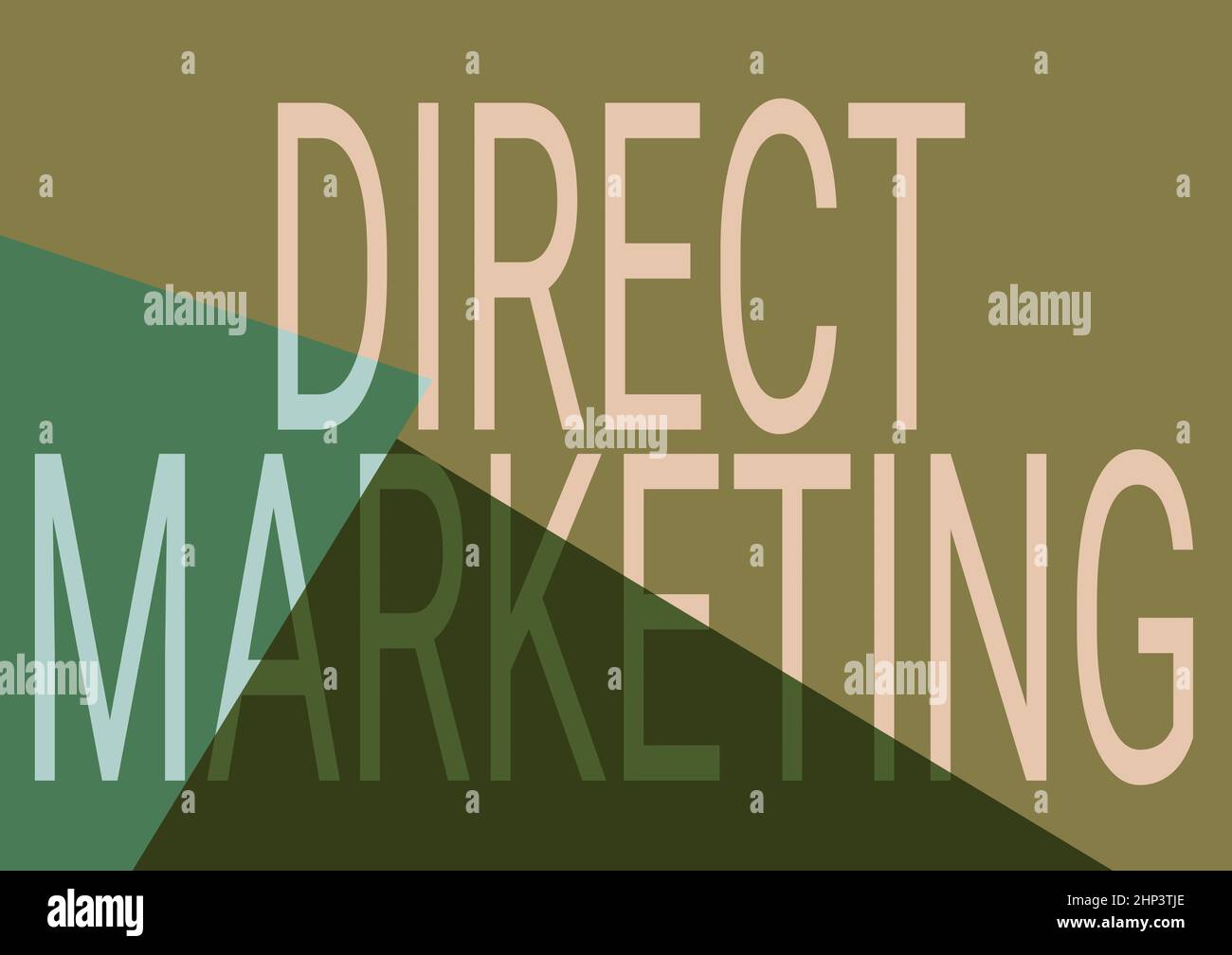 Conceptual caption Direct Marketing, Concept meaning business of ...