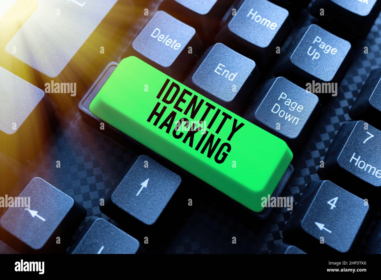Writing displaying text Identity Hacking, Business idea criminal that ...