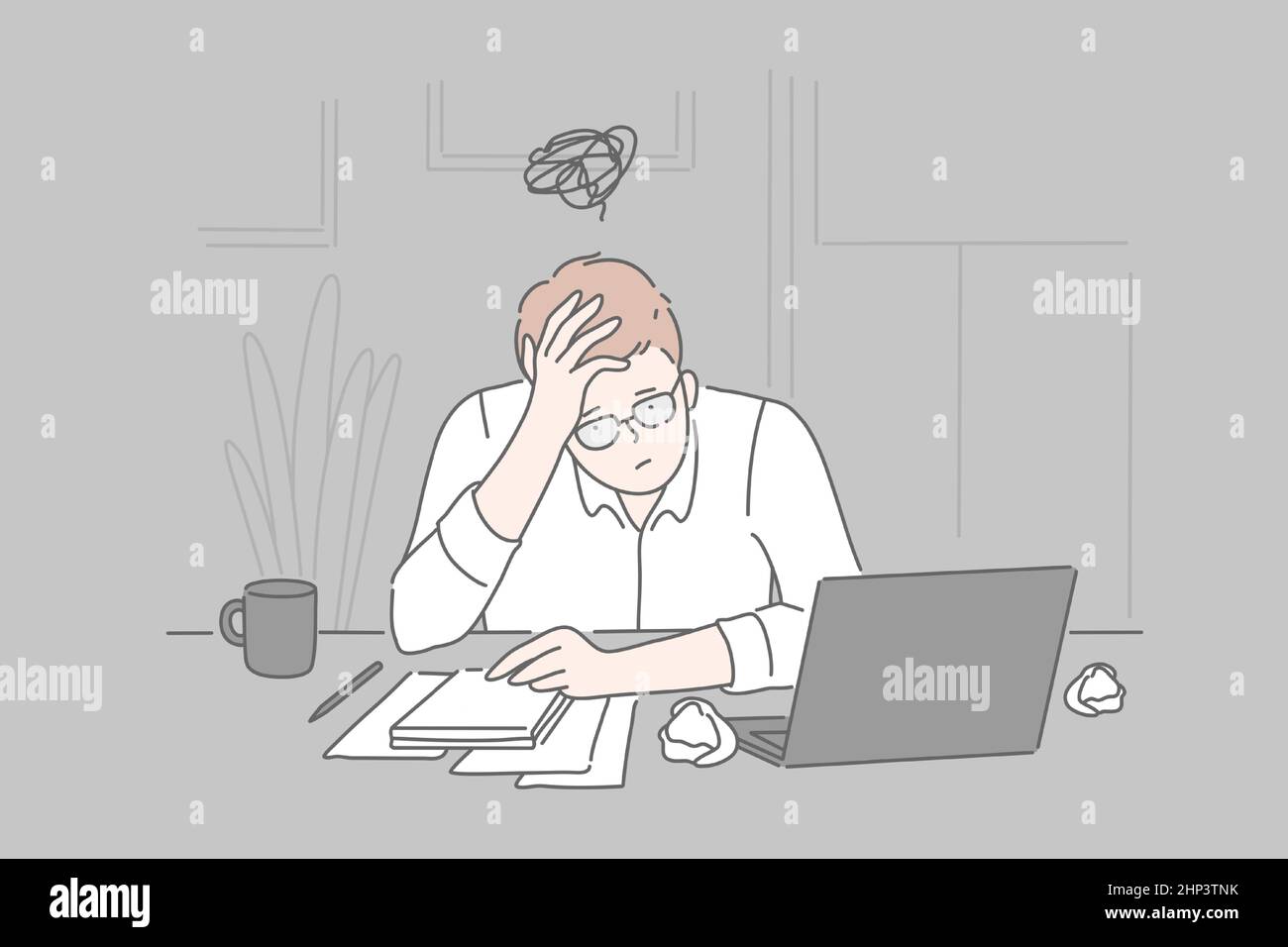 Overload burnout Stock Vector Images - Alamy