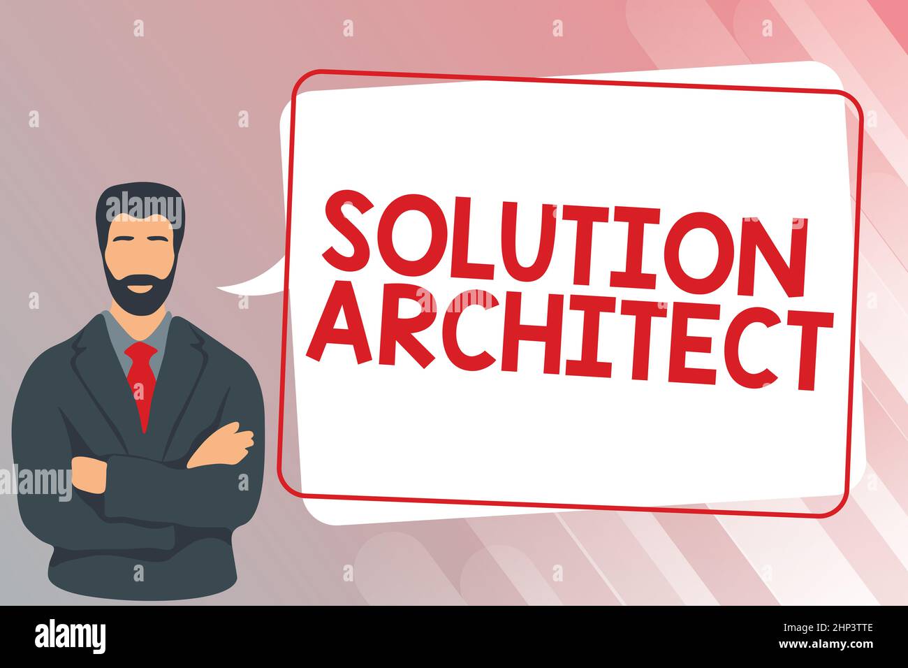 Sign Displaying Solution Architect Conceptual Photo Design Applications Or Services Within An