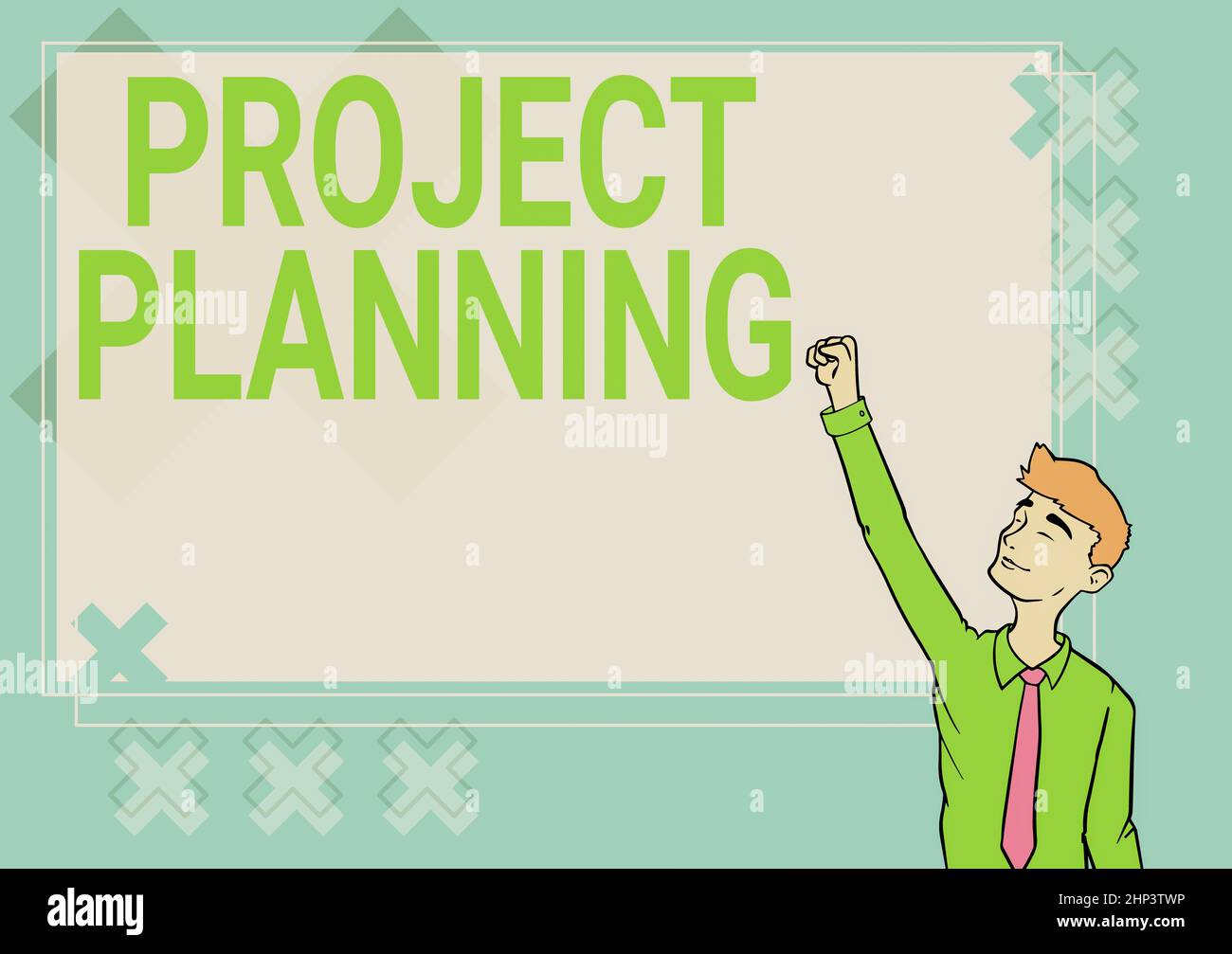 Text sign showing Project Planning, Business idea schedules such as ...