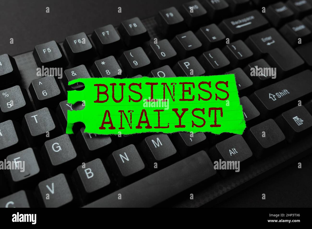 Writing displaying text Business Analyst, Internet Concept someone who ...