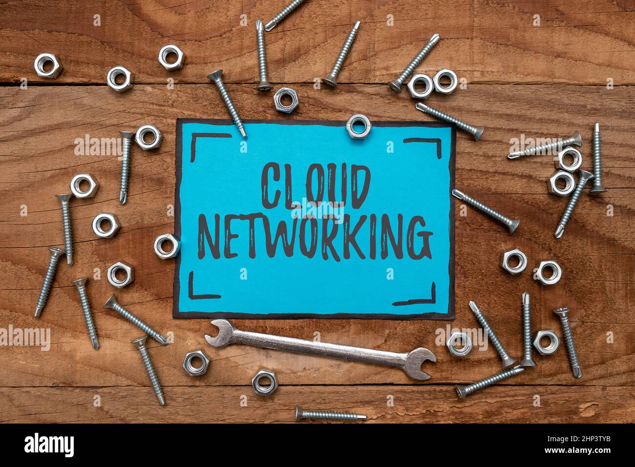 Hand writing sign Cloud Networking, Internet Concept is term describing access of networking ...