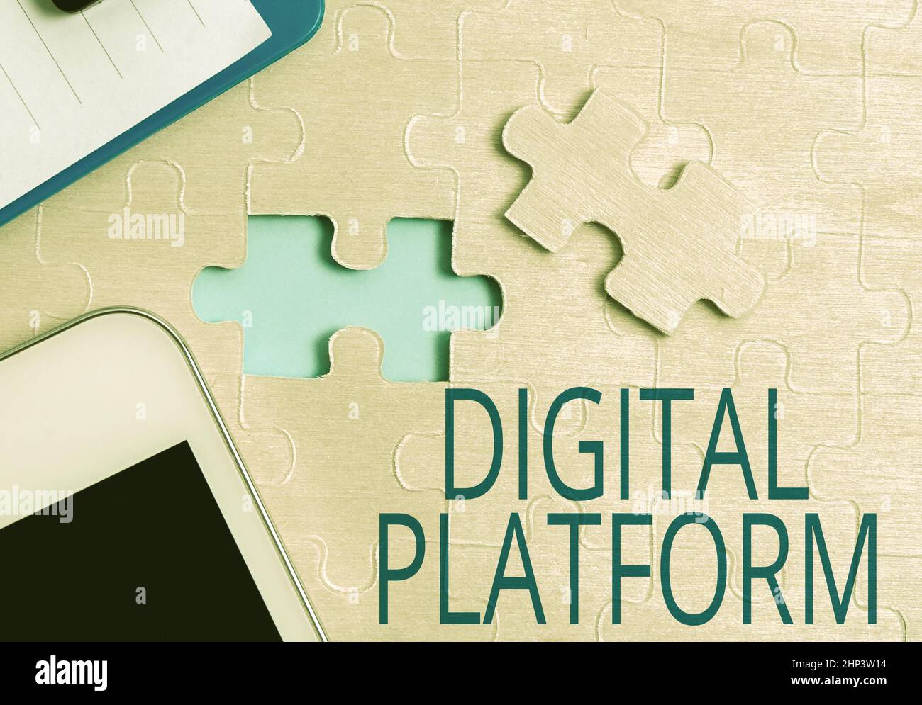 Text sign showing Digital Platform, Word Written on marketing campaign ...