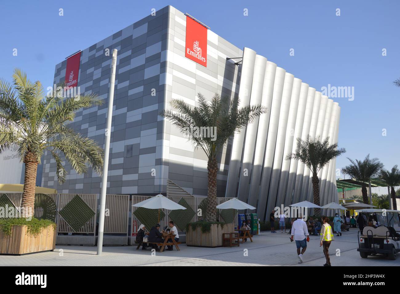 The Emirates Pavilion at Expo 2020 Dubai UAE - February 2022 Stock ...