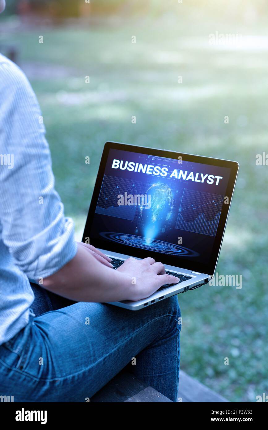 Conceptual display Business Analyst, Word Written on someone who ...