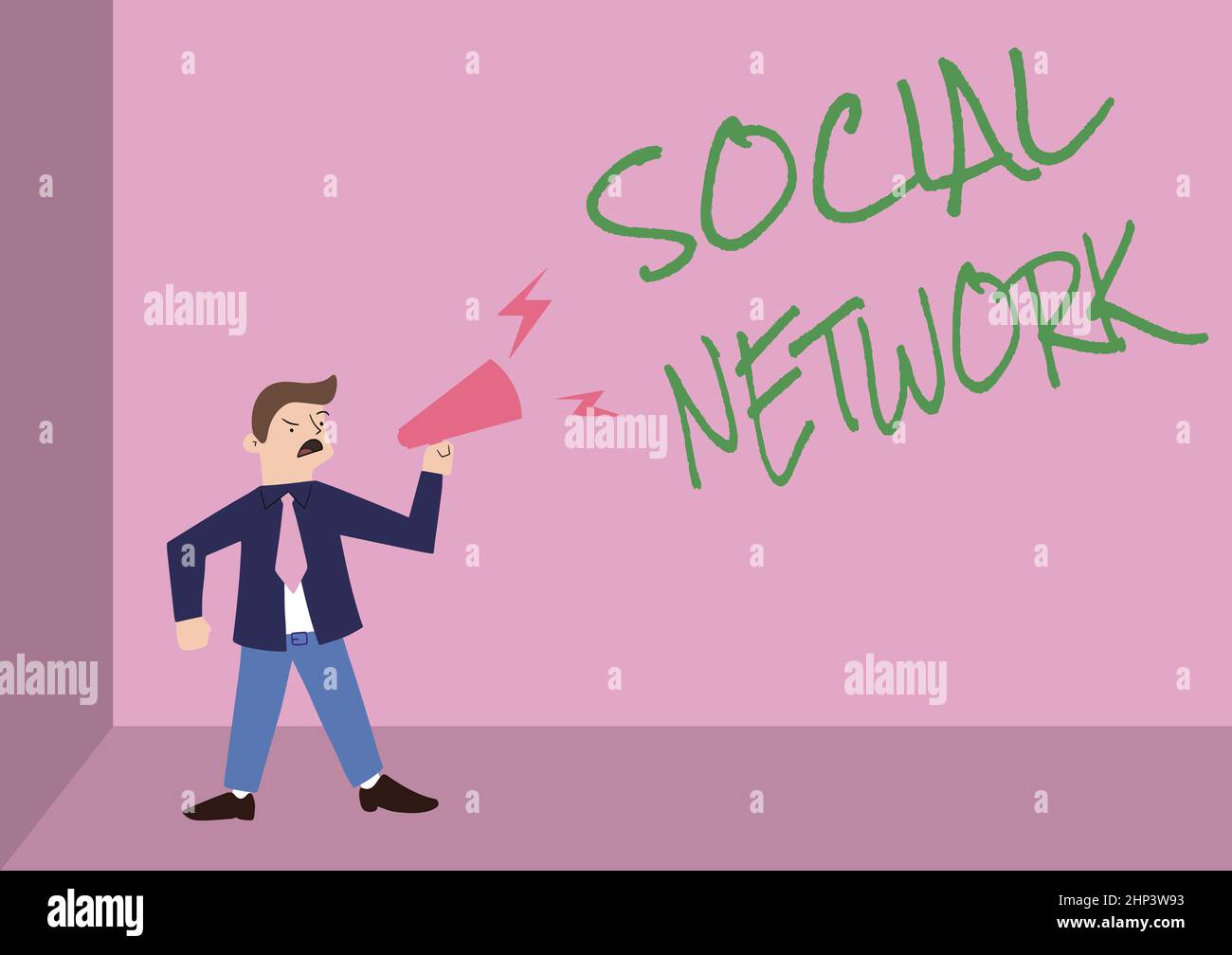 Conceptual Caption Social Network Business Overview A Framework Of Individual Linked By