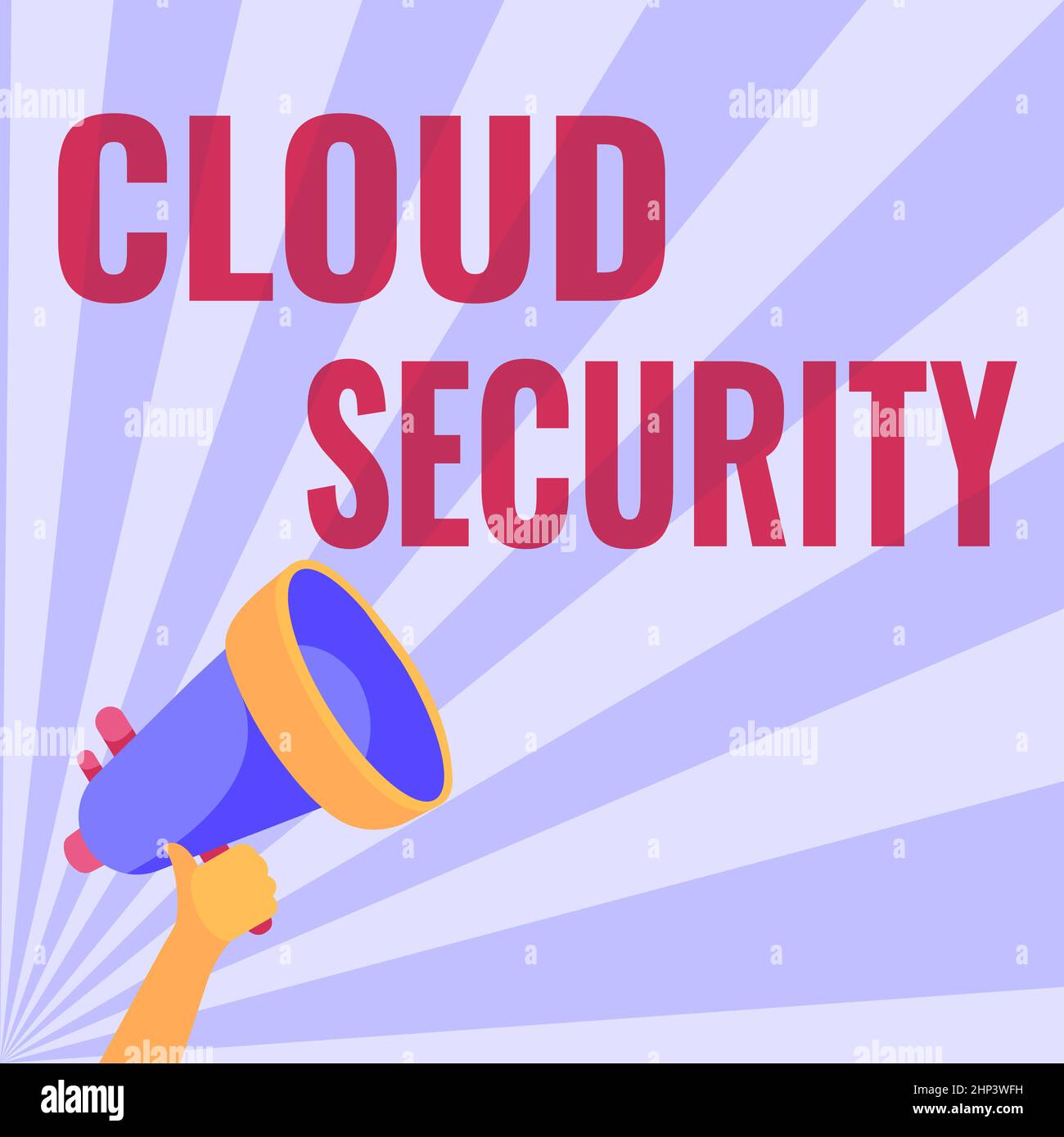 Conceptual Display Cloud Security Business Concept Imposing A Secured System Of Existing Data