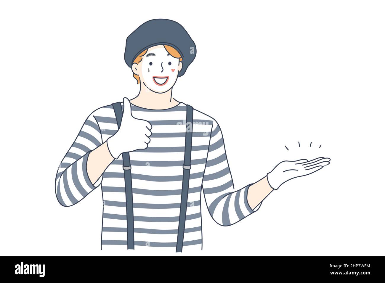 Young face man mimic Stock Vector Images - Alamy