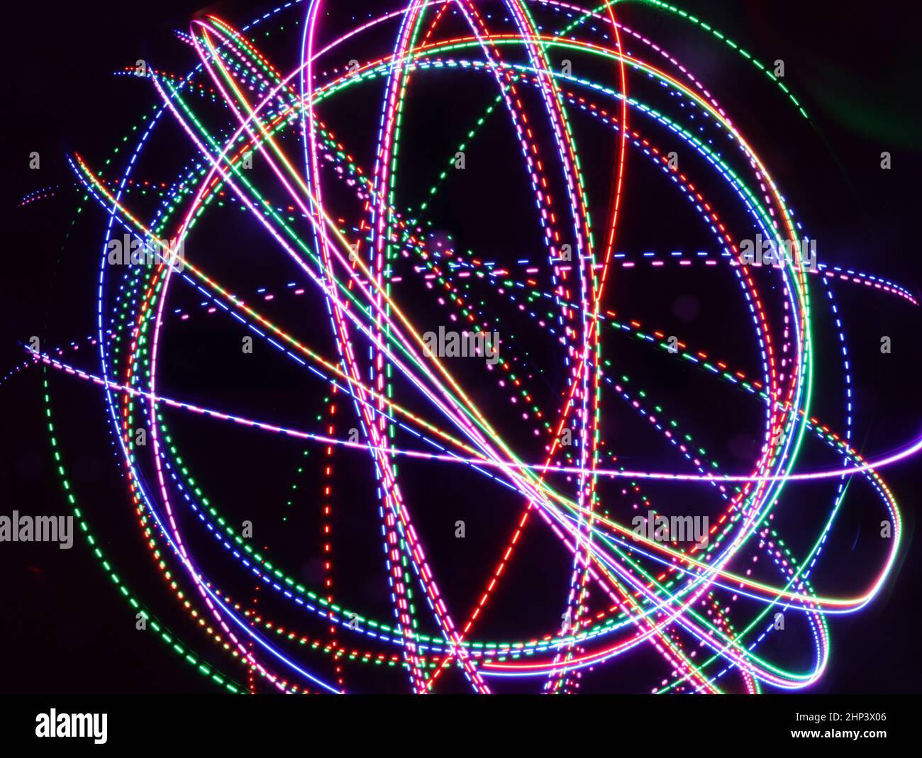 spectacular colored lights with geometric shapes special effects Stock ...