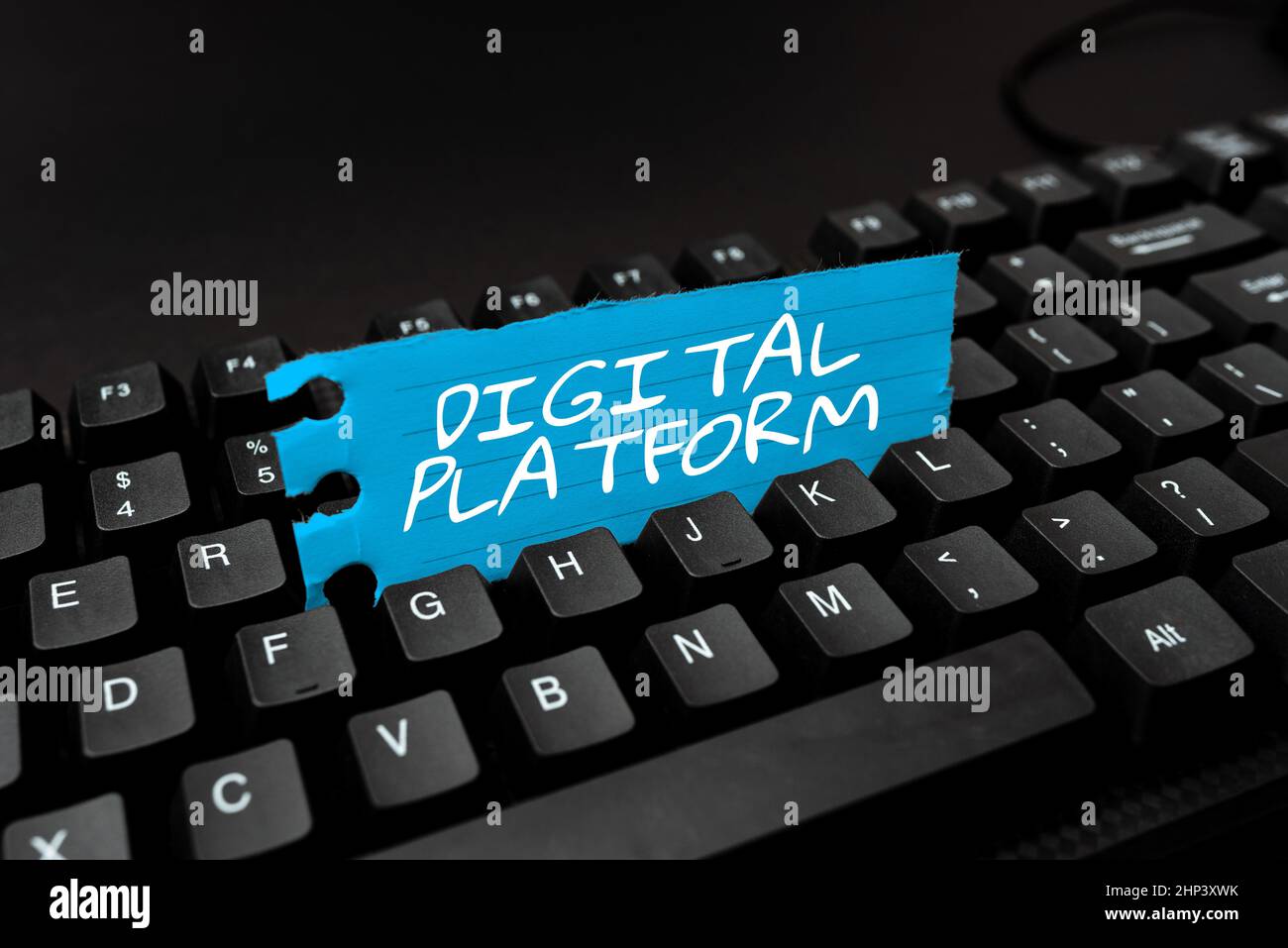 Conceptual caption Digital Platform, Business approach marketing ...