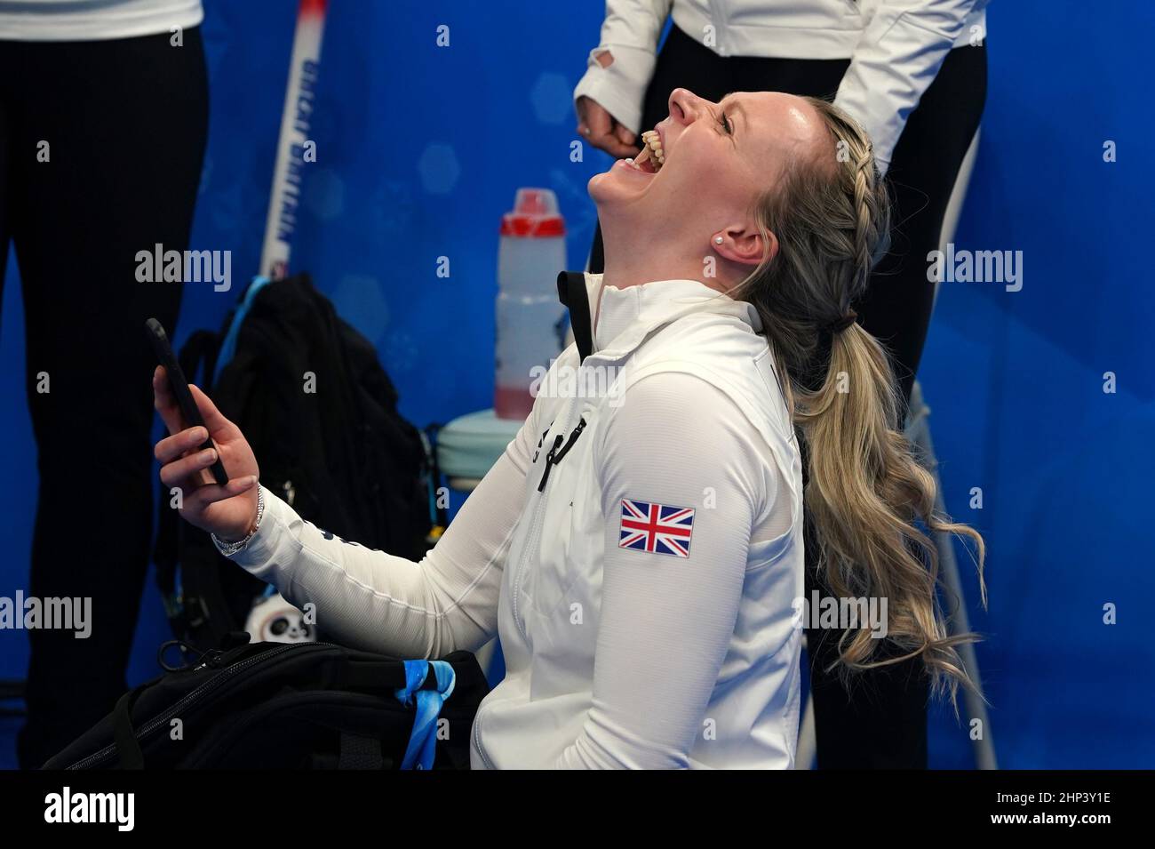Great Britain's Vicky Wright celebrates victory after the Women's ...