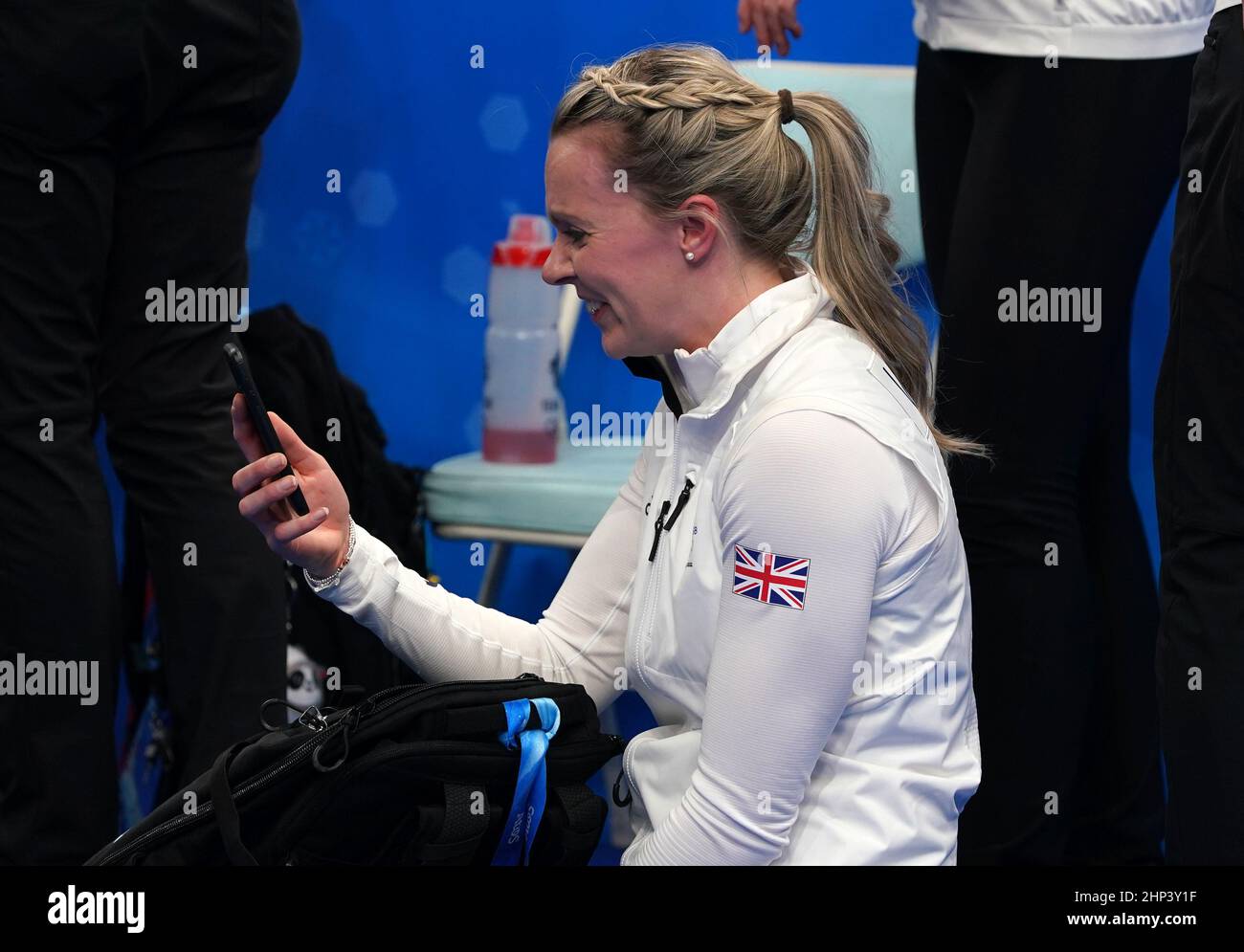 Great Britain's Vicky Wright celebrates victory after the Women's ...