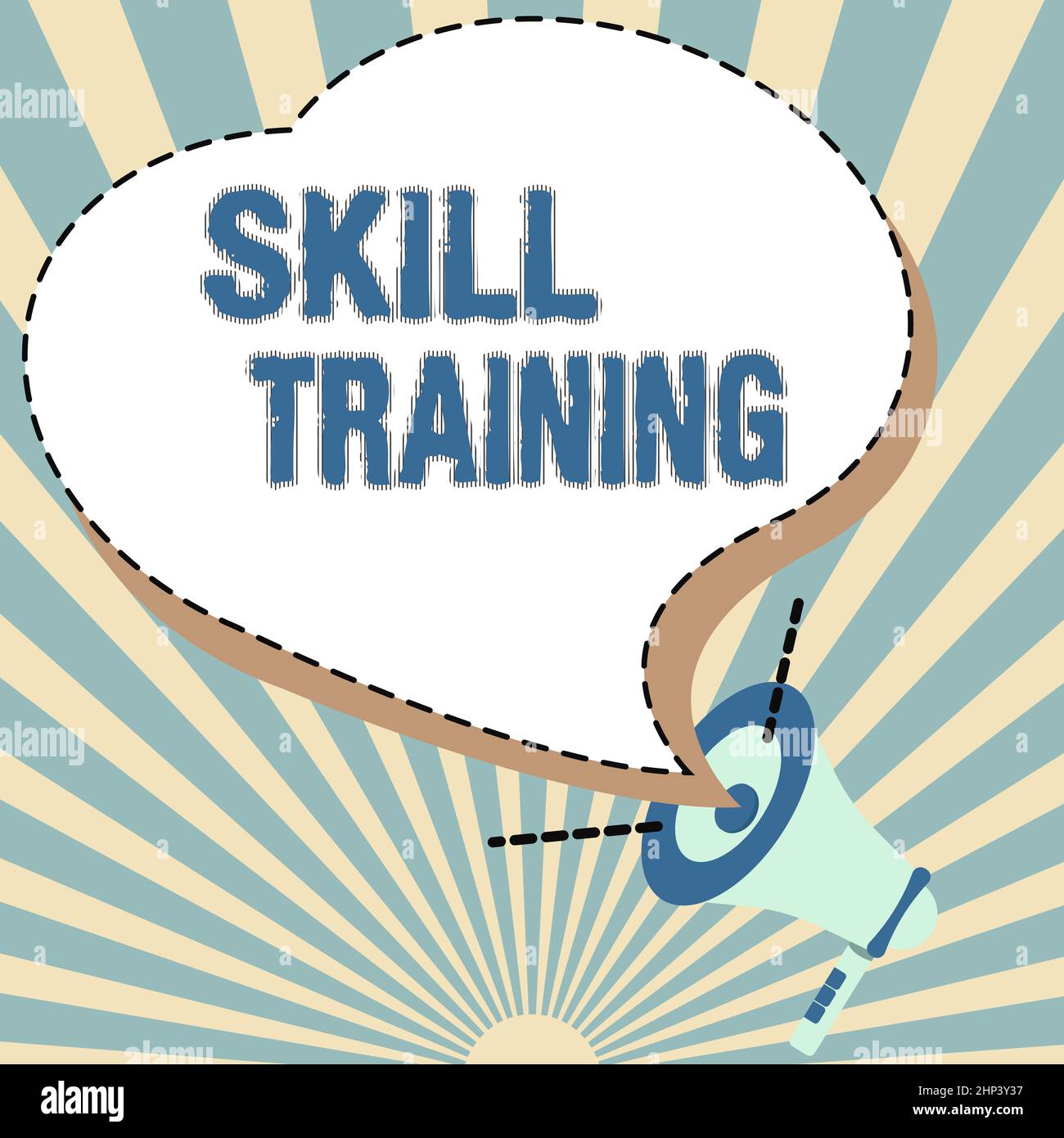 Text caption presenting Skill Training, Business idea designed to gain ...
