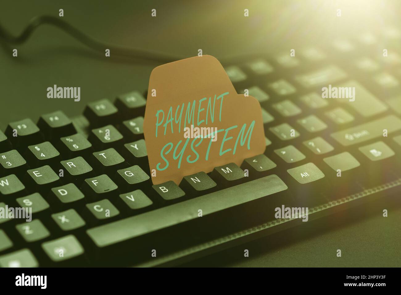 Text sign showing Payment System, Concept meaning different transaction ...