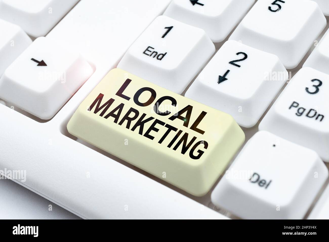 Text sign showing Local Marketing, Business idea A local business where ...