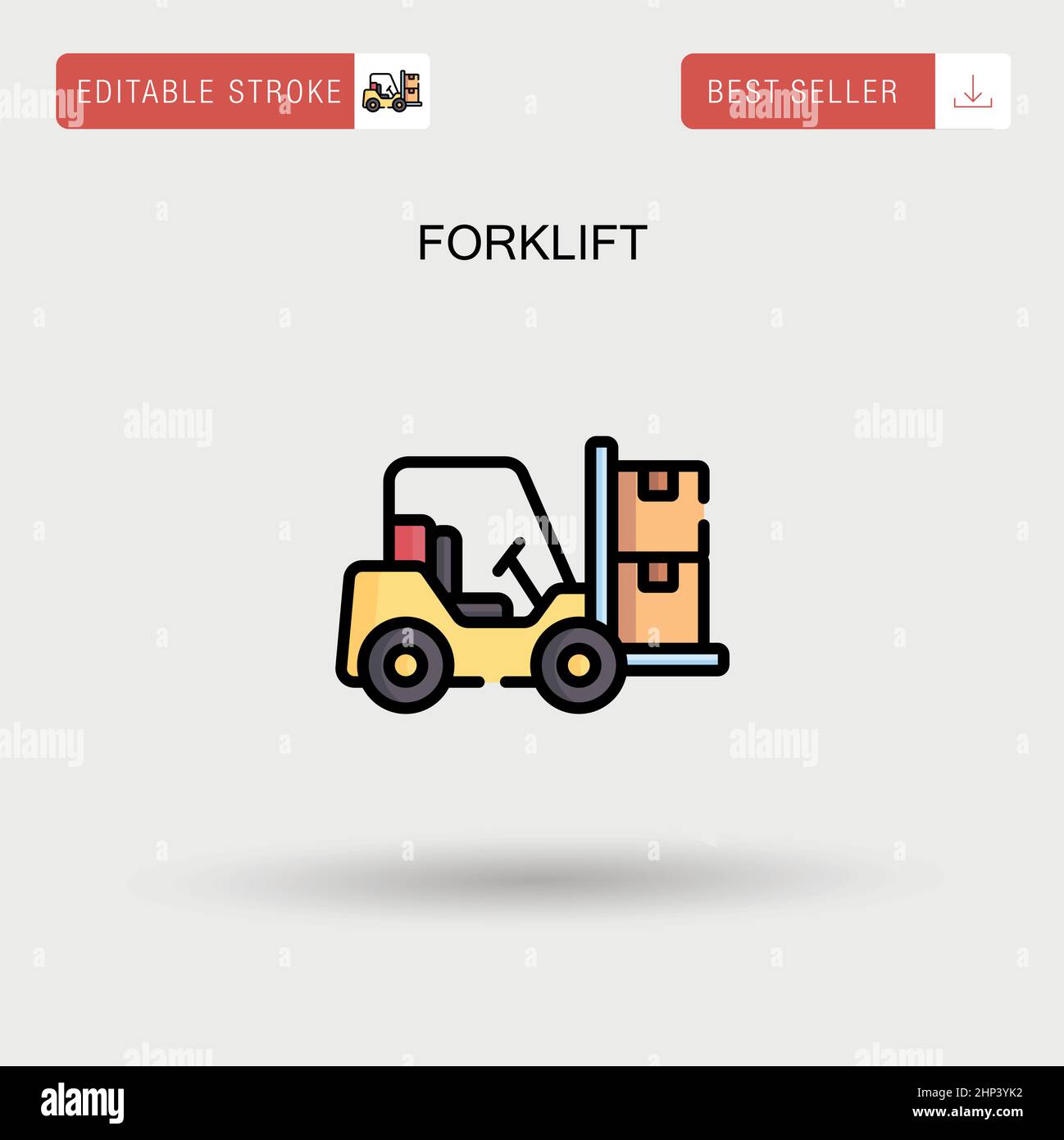 Forklift warehouse storage industry Stock Vector Images - Alamy