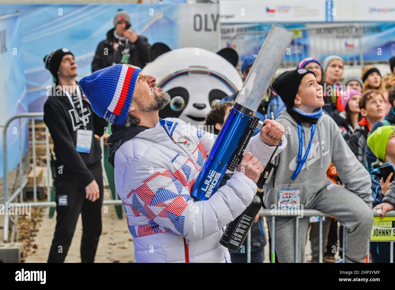 Brno, Czech Republic. 18th Feb, 2022. Coach Tomas Pacina attends the ...