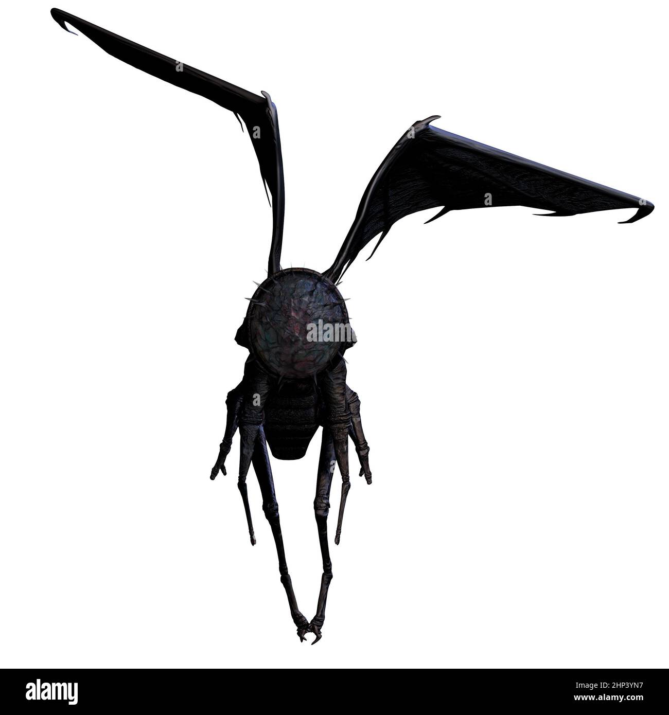 3d-illustration of a black isolated horror fantasy alien insect Stock ...