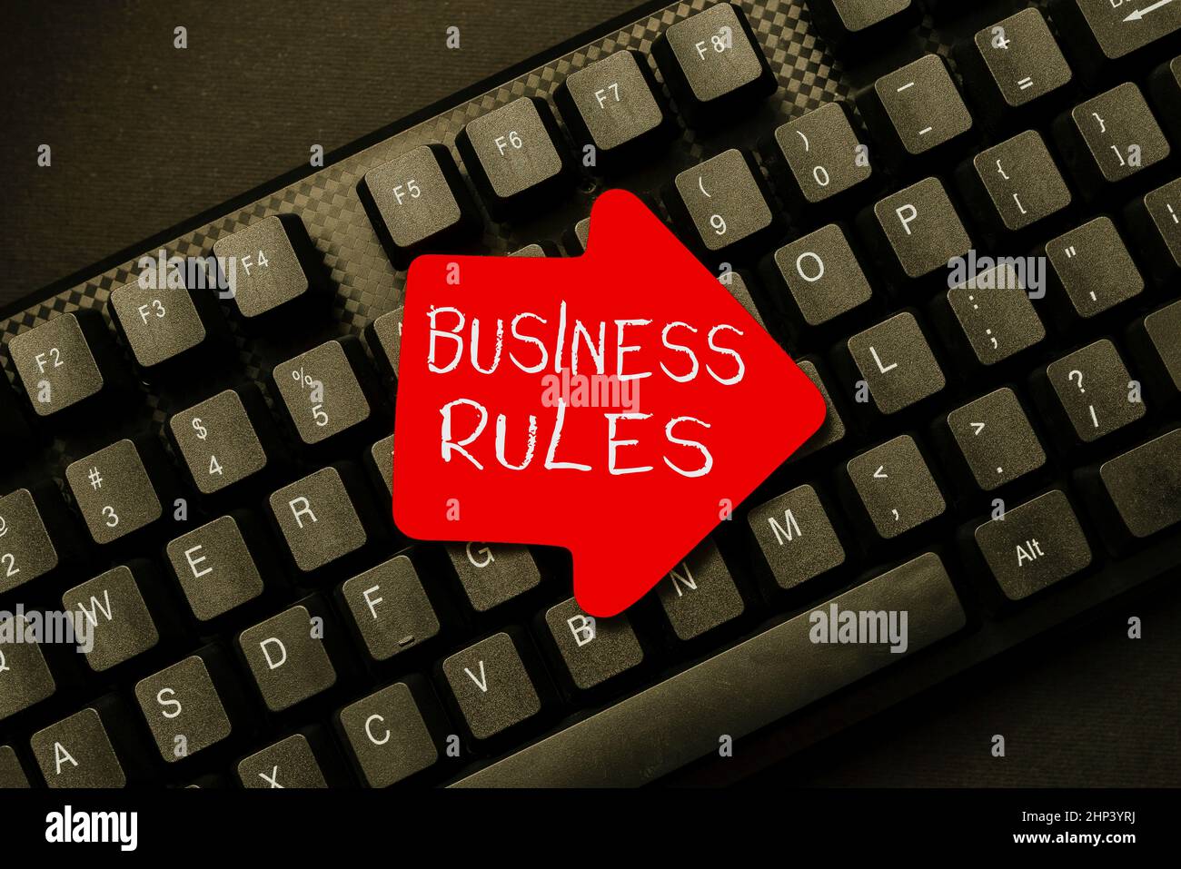 Inspiration showing sign Business Rules, Word for the principles which ...