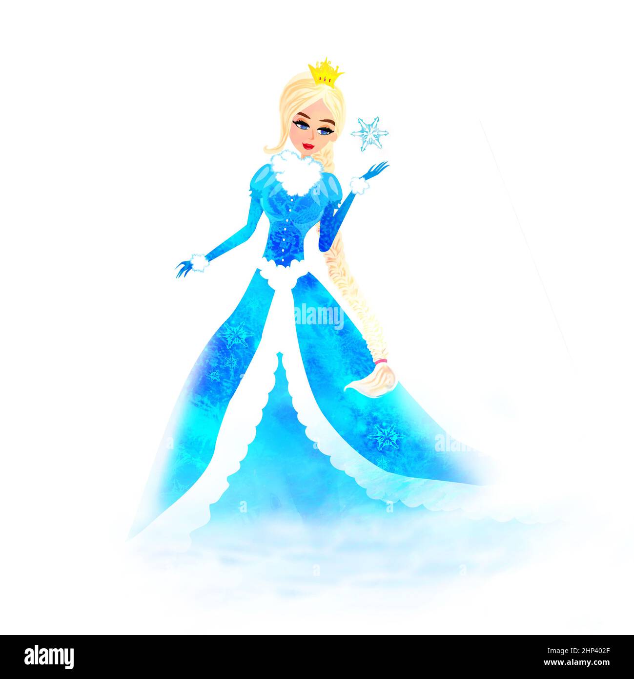 Cartoon princess woman smiling hi-res stock photography and images - Alamy