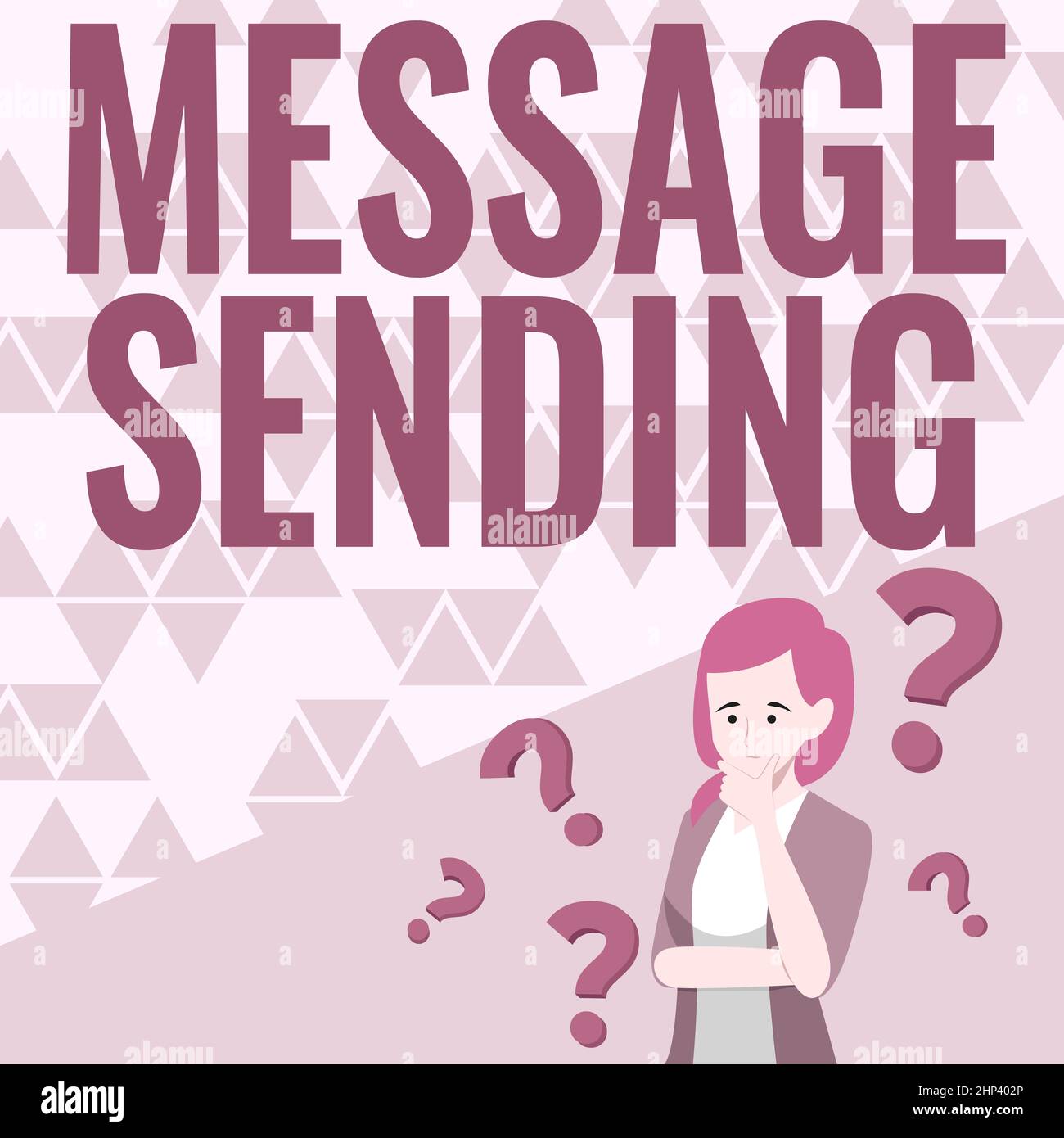 Text caption presenting Message Sending, Concept meaning to convey or ...