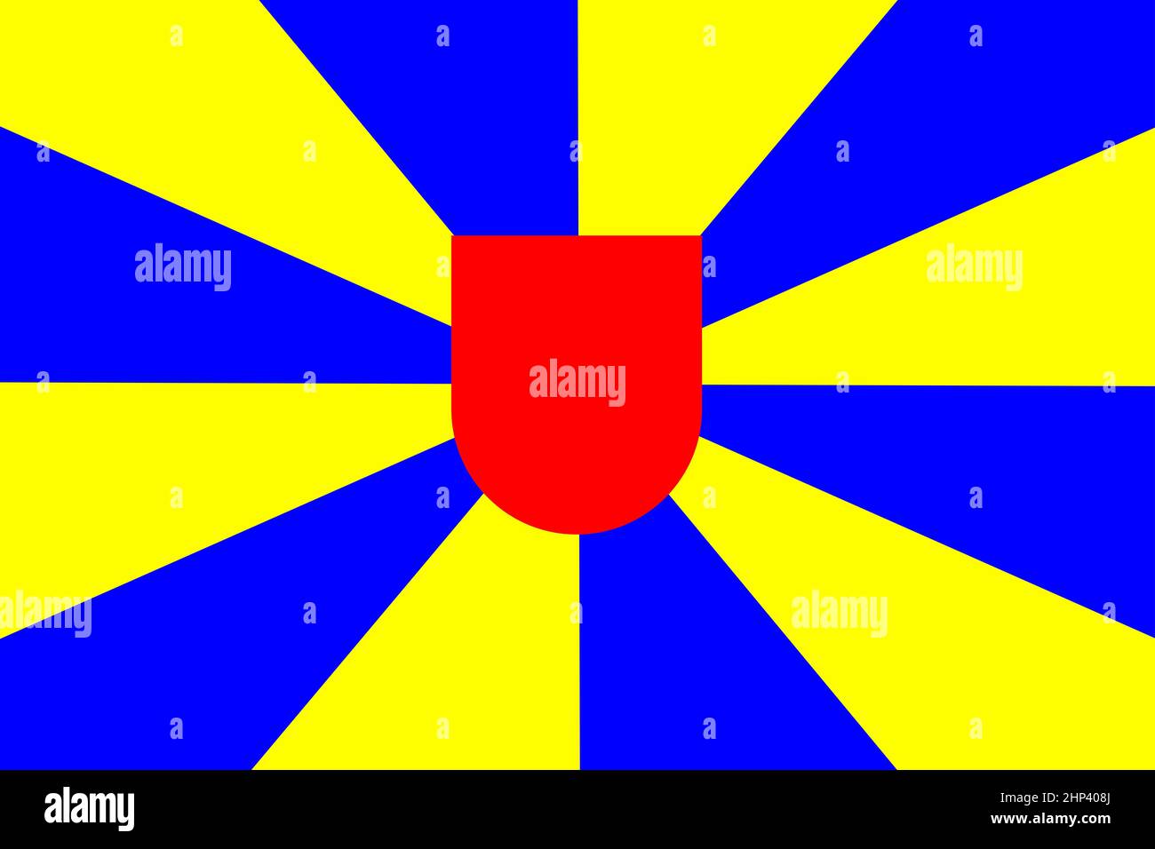 The traditional flag of West Flanders in Europe Stock Photo - Alamy