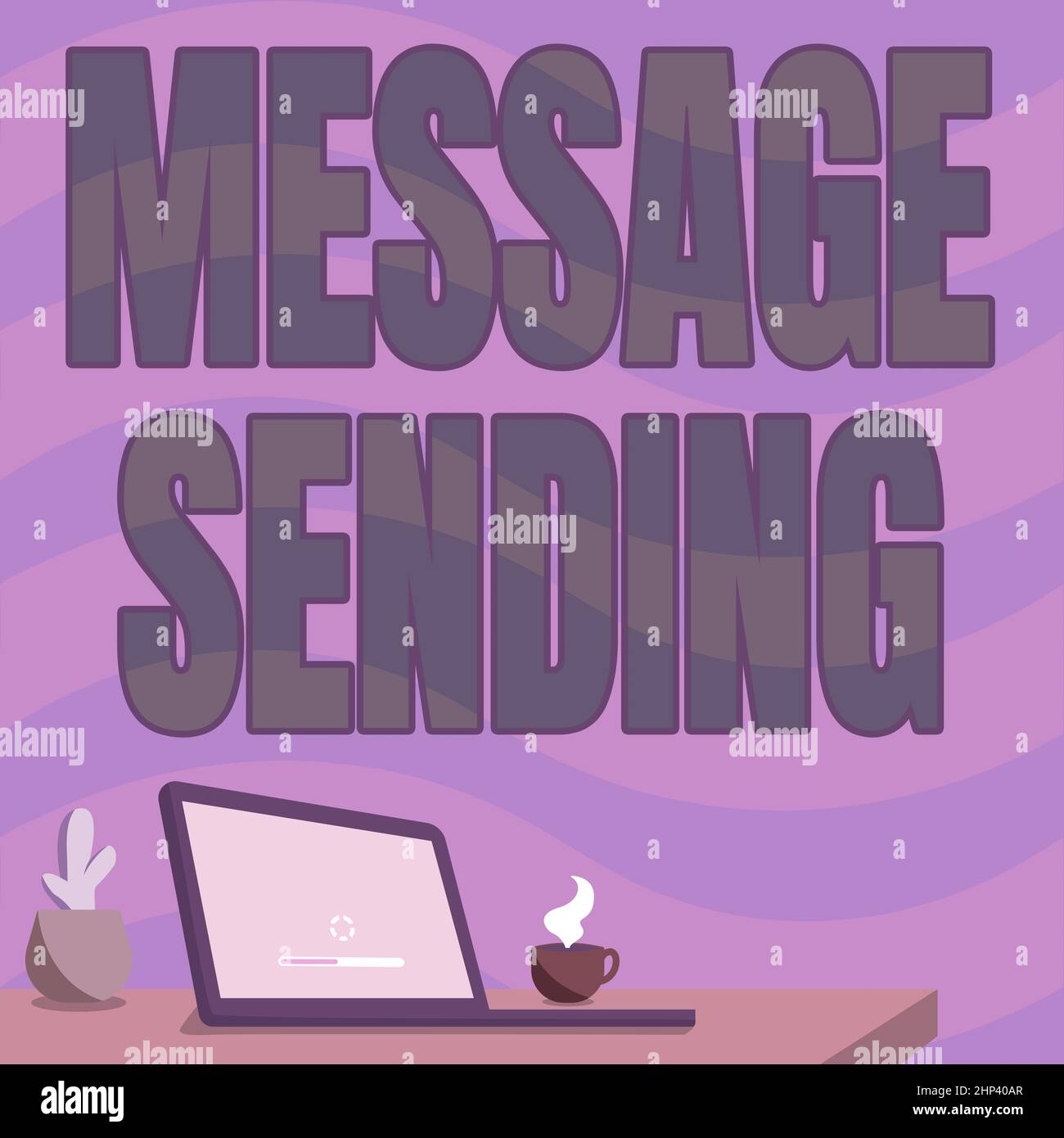 Conceptual display Message Sending, Business overview to convey or ...