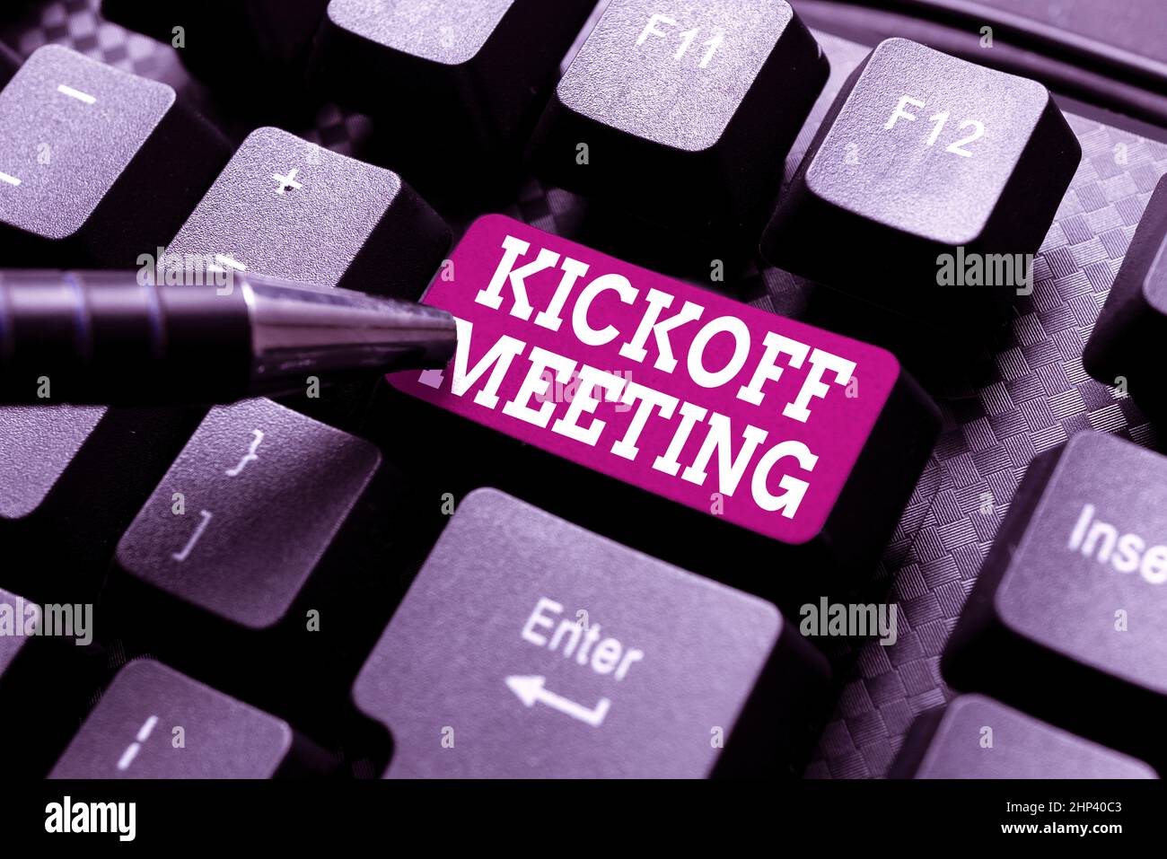 Text showing inspiration Kickoff Meeting, Business idea Special ... Text showing inspiration Kickoff Meeting, Business idea Special ...