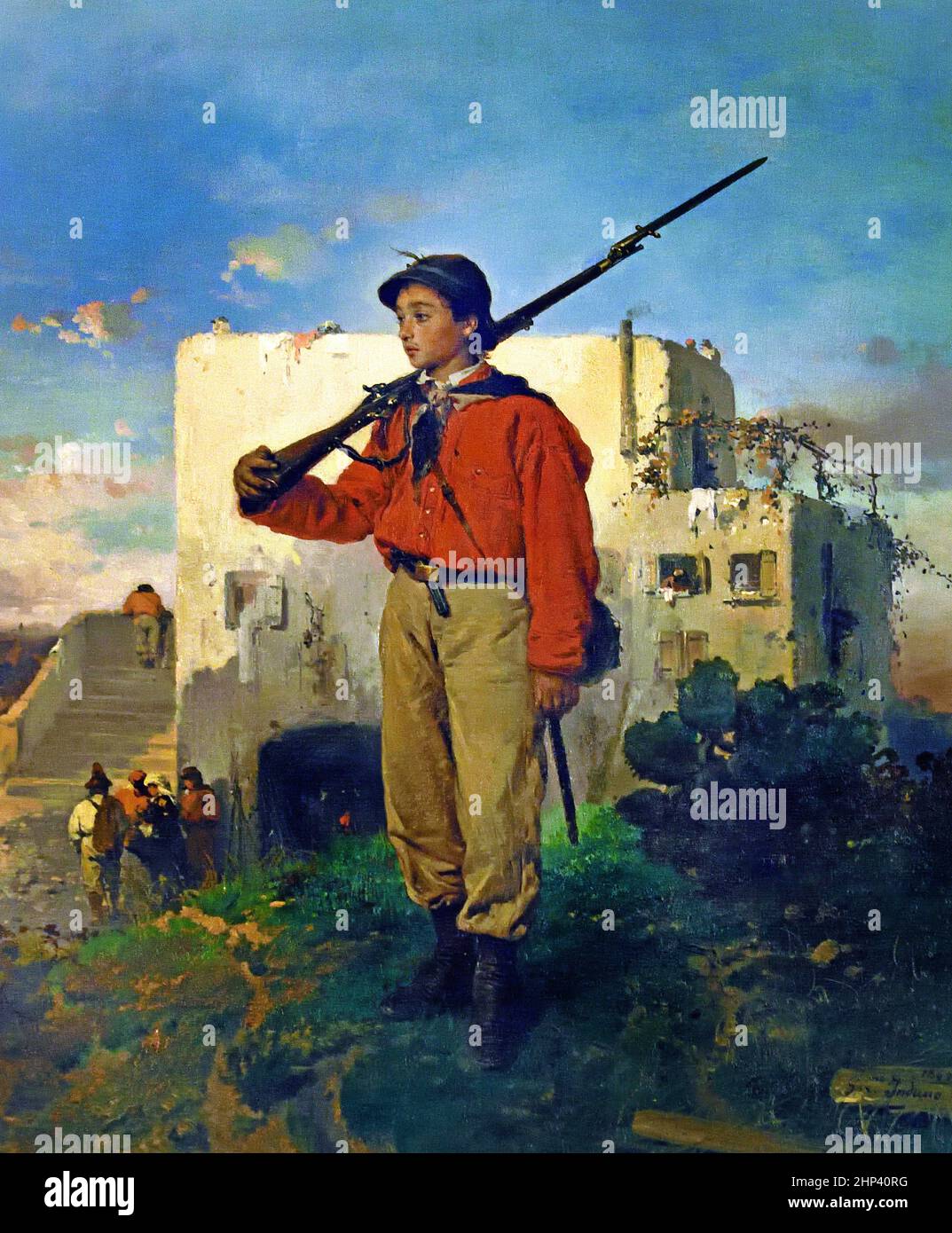 Garibaldi an sentry 1862 by Gerolamo Induno. Garibaldi's men were ...