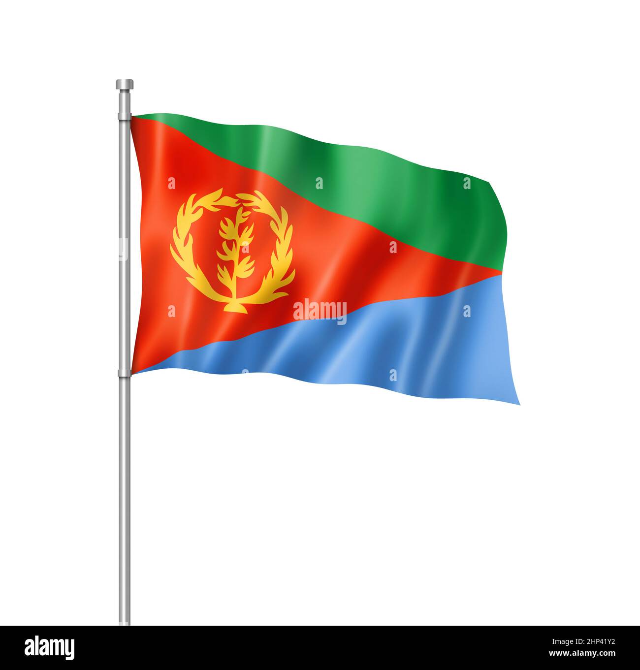 Flag eritrea waving wind hi-res stock photography and images - Alamy