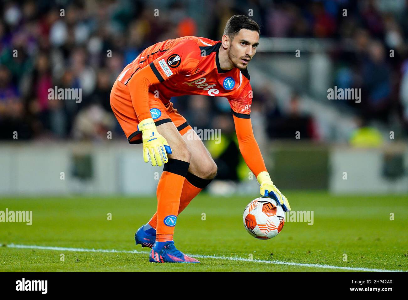 Alex Meret of SCC Napoli during the UEFA Europa League match between FC ...