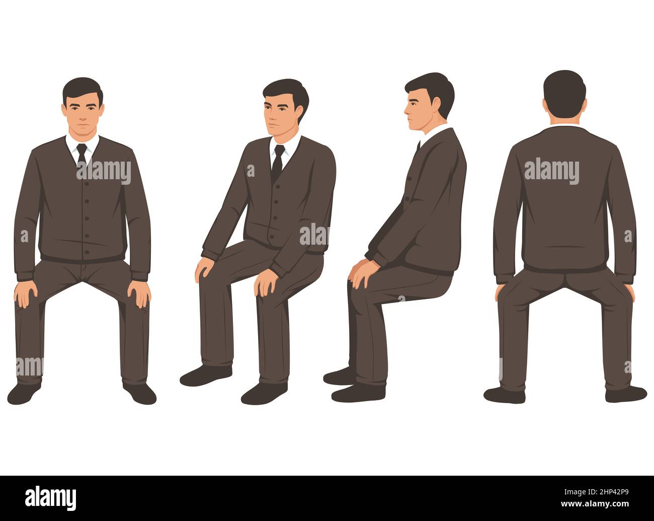 Top 186+ Cartoon man sitting down - Tariquerahman.net