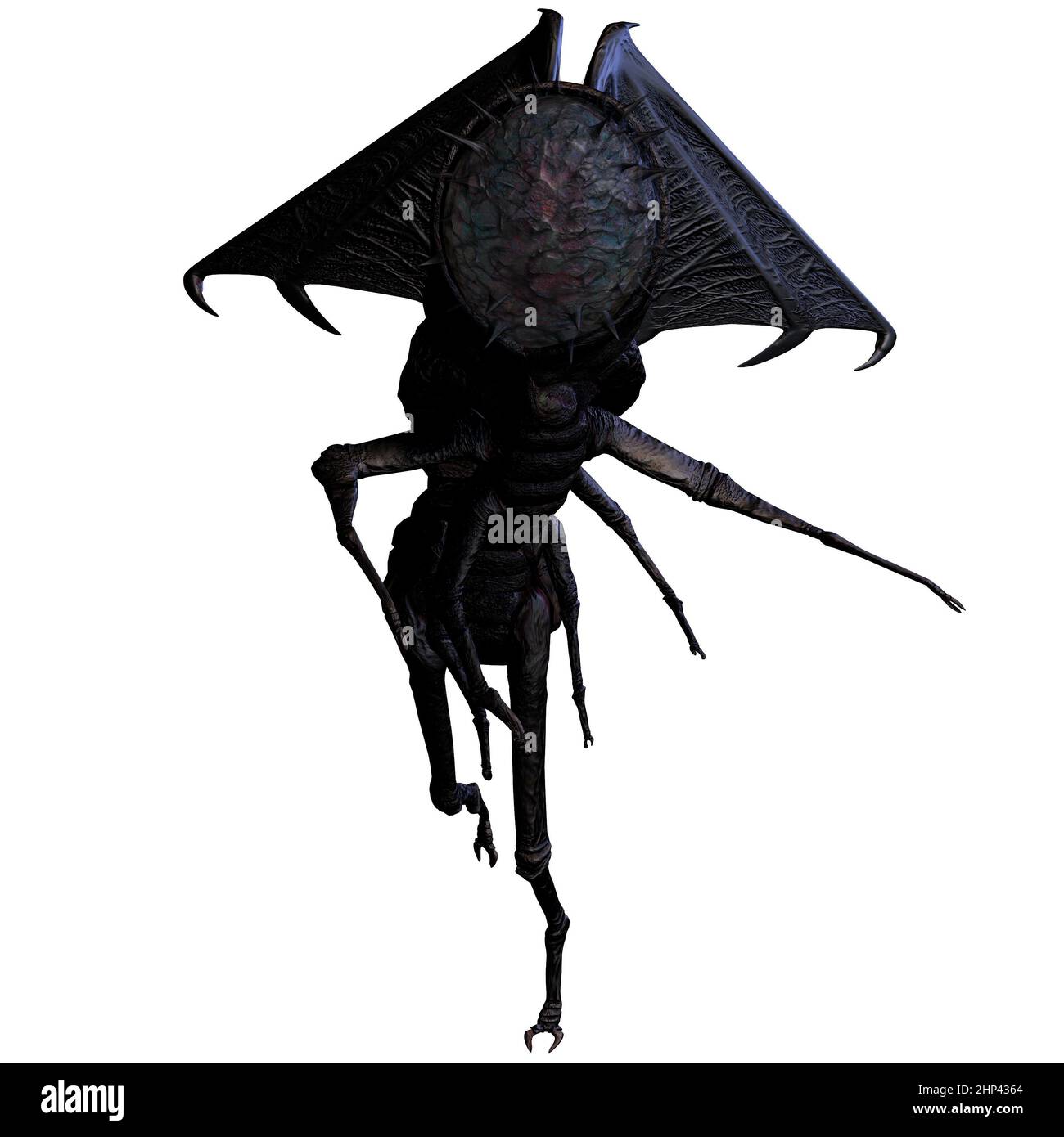 3d-illustration of a black isolated horror fantasy alien insect Stock ...
