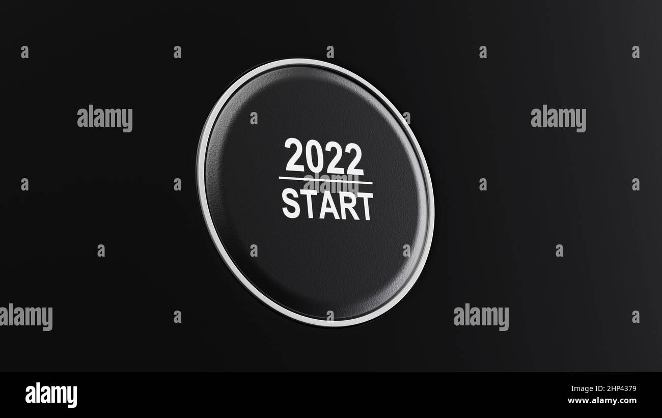 Creative design concept for the new year festival 2022. 3D illustration ...