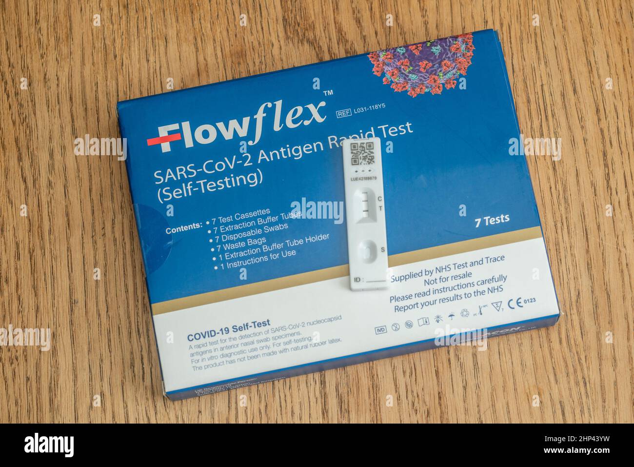 Brighton, February 17th 2017: Covid-19 Lateral Flow Test and result ...