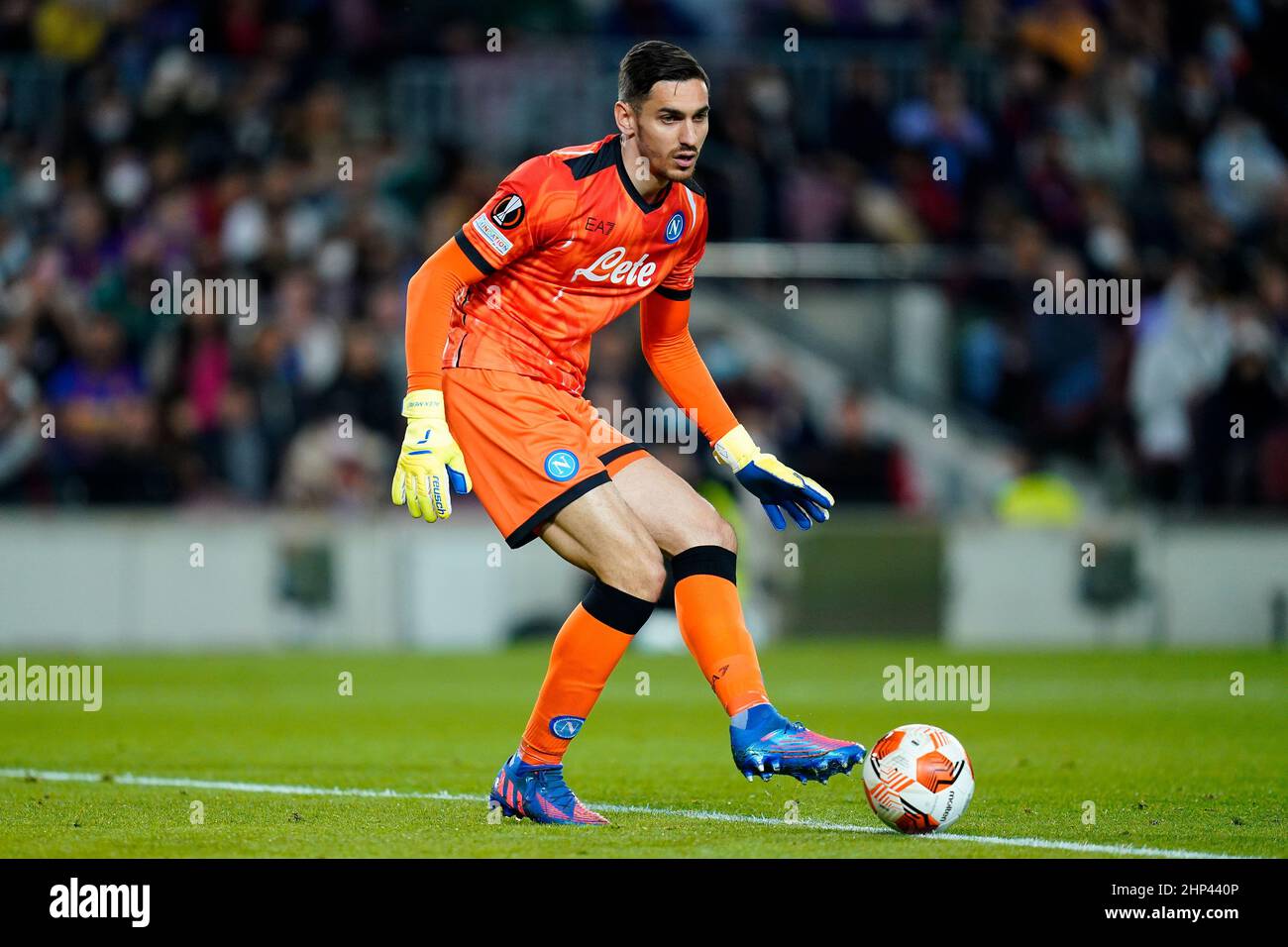 Alex Meret of SCC Napoli during the UEFA Europa League match between FC ...
