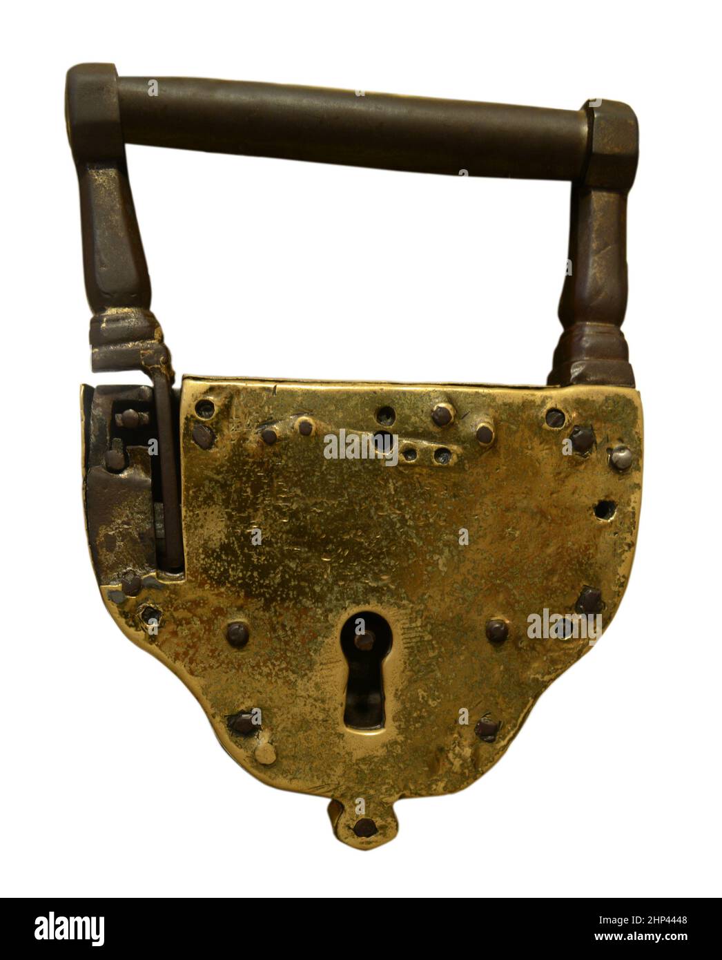 Old padlock without key, isolated on white background Stock Photo - Alamy